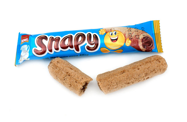 Tronc de cereal farcit de crema de cacau amb llet: Snapy