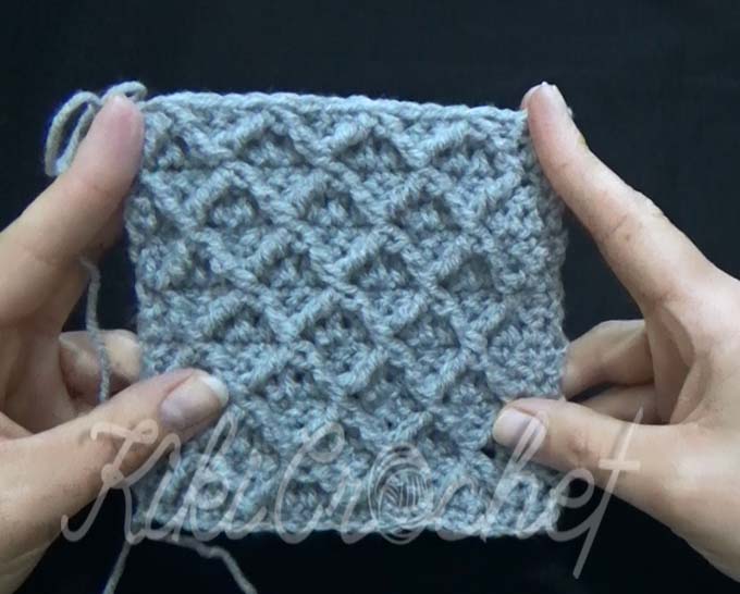 Kiki Crochet: Πλεξη Διαμαντι με Βελονακι (φωτο και βιντεο)