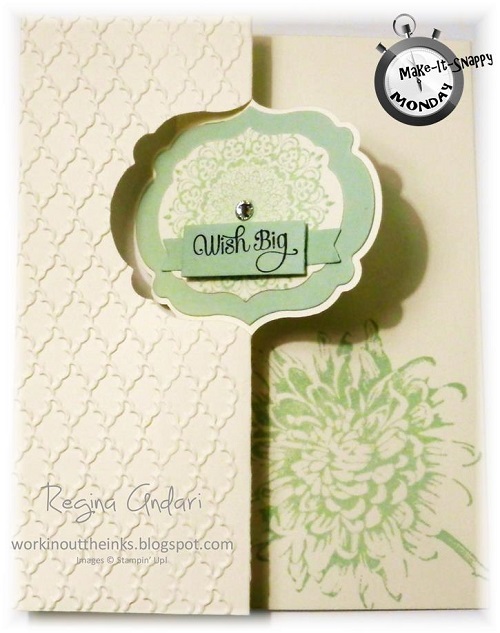 WORKIN' OUT THE INKS: LABEL CARD THINLITS FEATURED ON "MAKE-IT-SNAPPY-MONDAY"