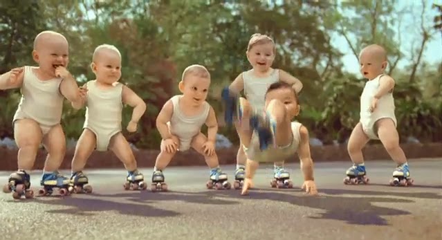 Dancing Babies by Evian Roller Babies | UrFunny Tube