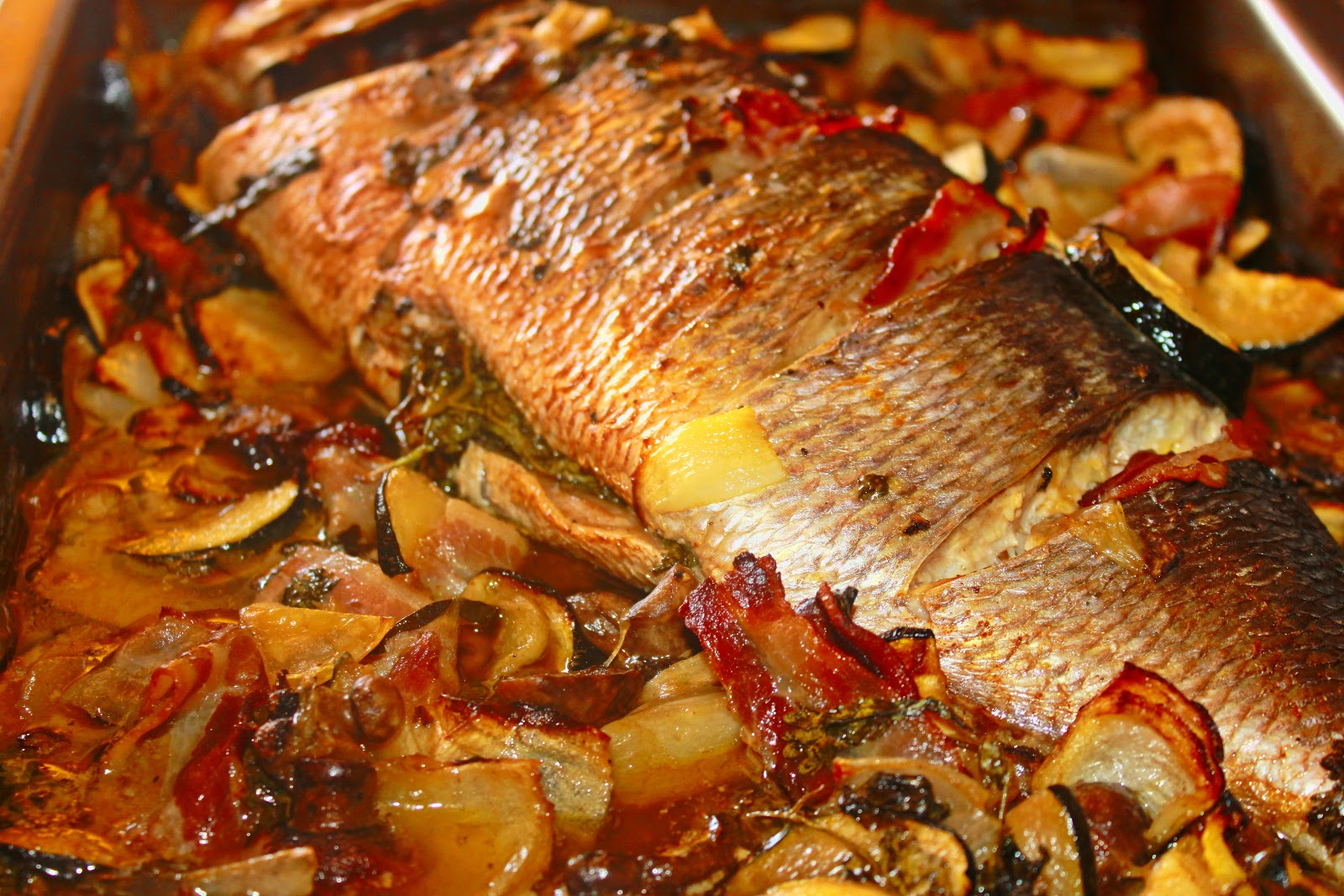 Sabores de aromas: Peixe Assado com Legumes