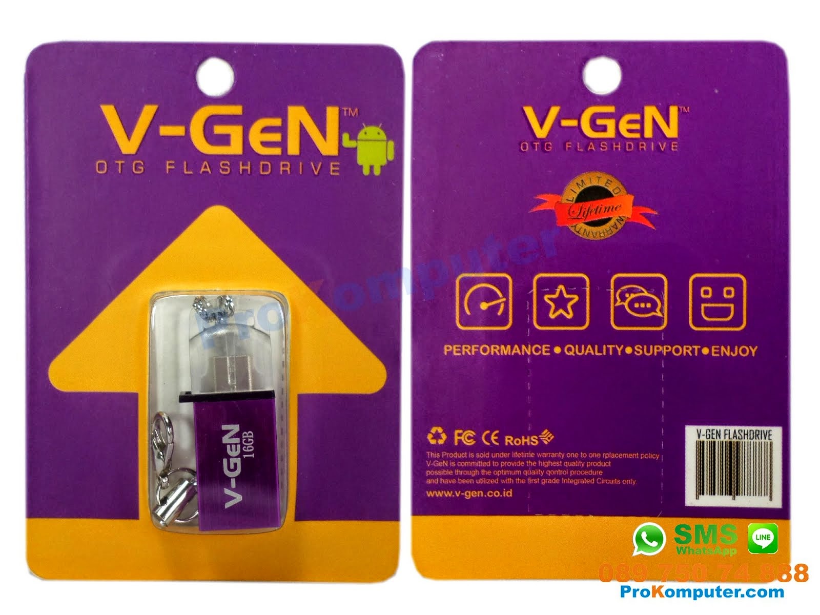 prokomputer: OTG-Flash-Drive-16GB-Purple-VGEN