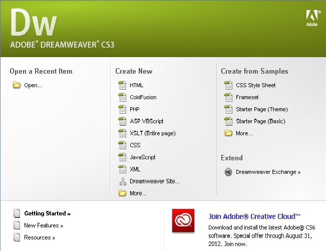 Imam Saputra's Blog: ADOBE DREAMWEAVER CS3