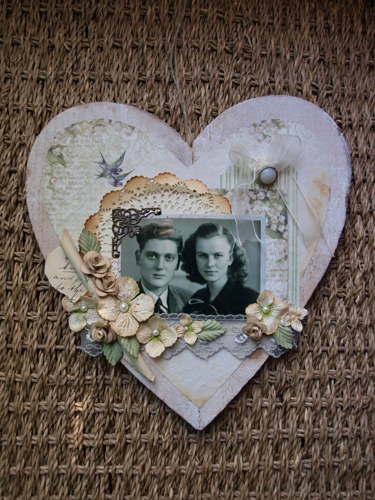 Scrap-fantasy: Harten van hout.......