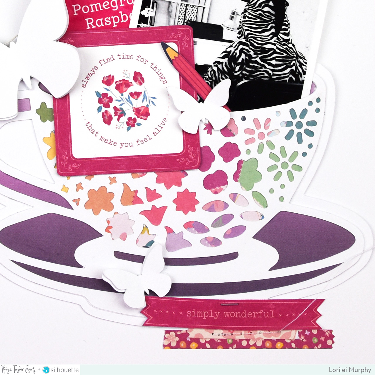 Tea Cup Layout by Lorilei Murphy | Paige Taylor Evans