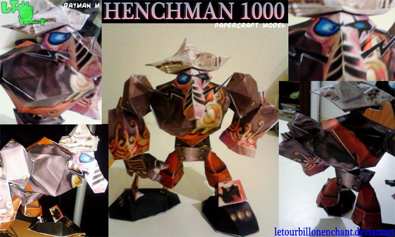 Ninjatoes' papercraft weblog: Papercraft Rayman M Henchman 1000 robot ...