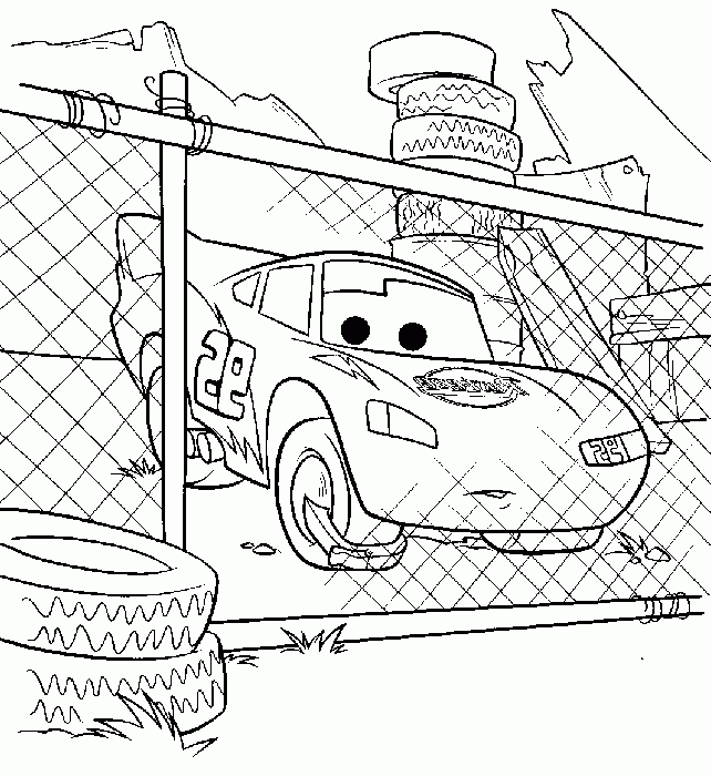 Filme Carros - Sally, McQueen, Tom para Colorir e Imprimir - Desenhos ...