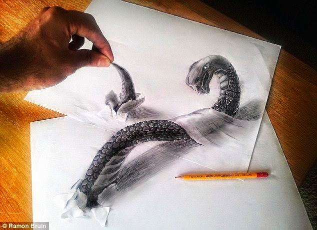 Amazing 3D Drawings With Just A Pen and Paper! ~ Fun Inventors