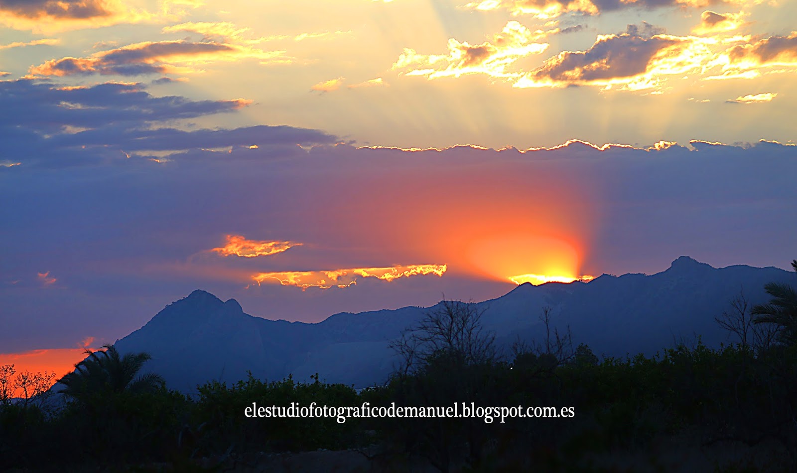 El estudio fotográfico de Manuel: Paisajes.Atardecer Alicantino.