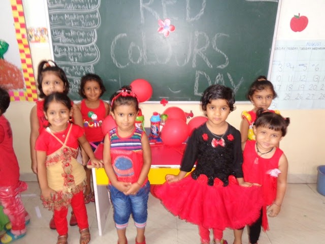 On the top of the World...: Introduction of Red Color (Jr. KG) WIS ...