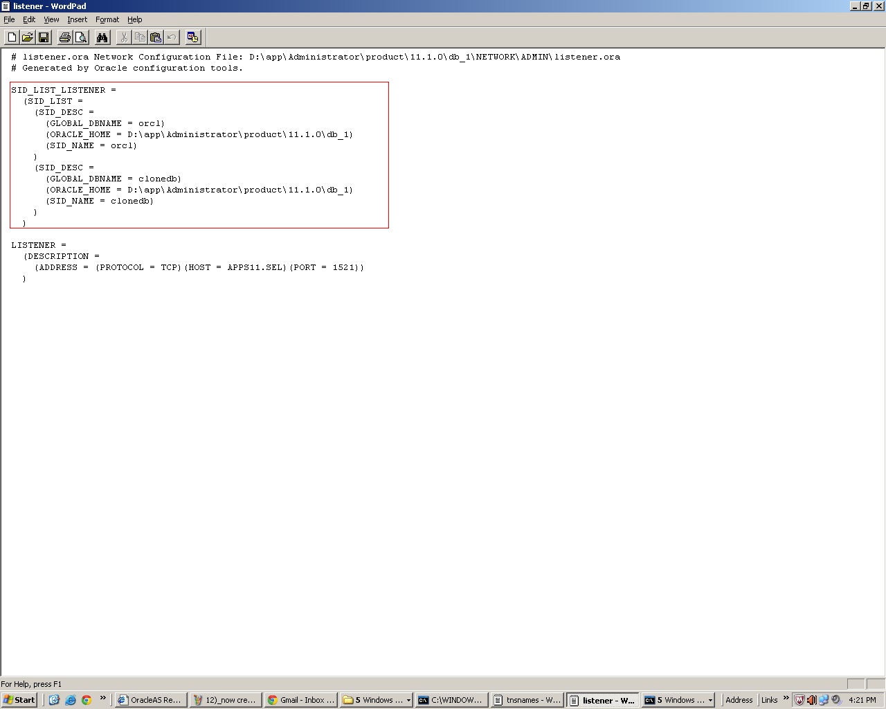 Saugat Chatterjee's Oracle DBA blogs