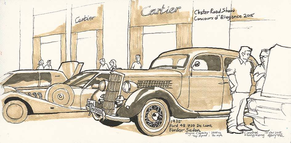 Sketching My Life : The 1935 Ford V8
