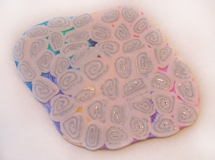 Jelly roll polymer clay cabochons