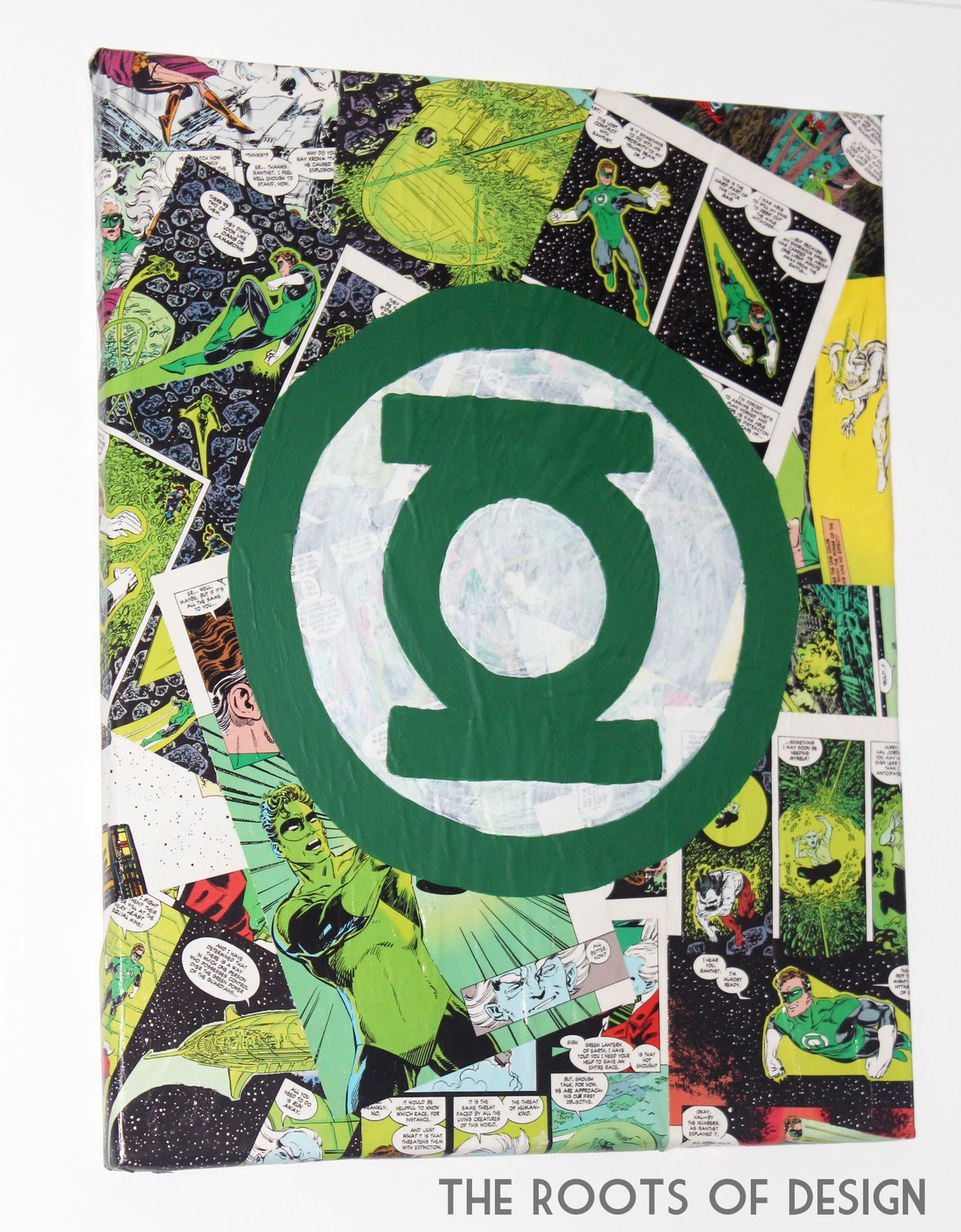 The Roots of Design: Comic Book Mix Media Art