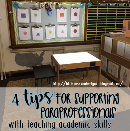 Little Miss Kim's Class: 4 Tips for supporting paraprofessionals with ...