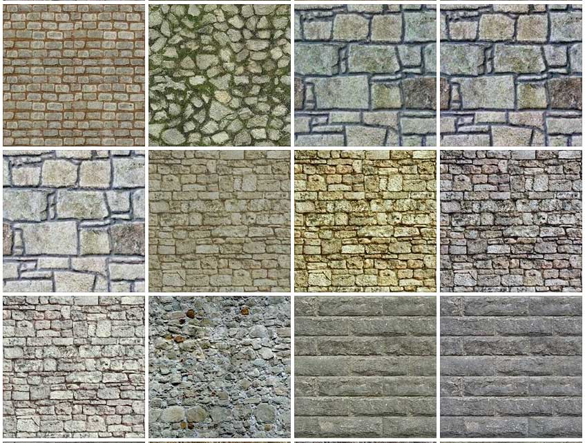 SKETCHUP TEXTURE: TEXTURE STONE WALLS, MASONRY