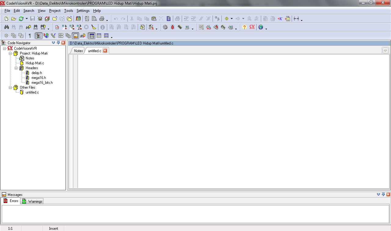 Cara Menggunakan CodeVision AVR - Ajifahreza
