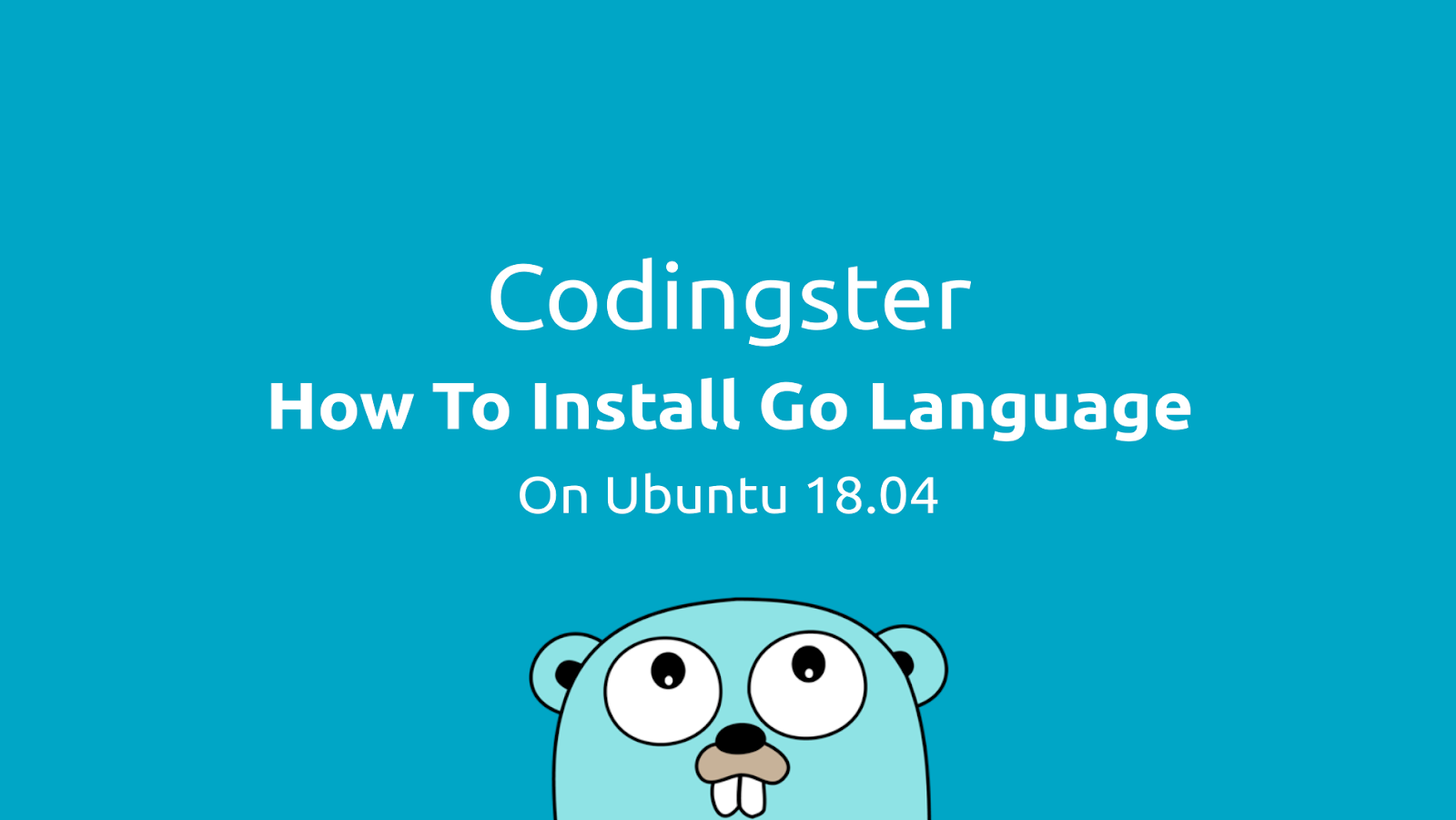 How To Install Go Language On Ubuntu 18.04 - Codingster