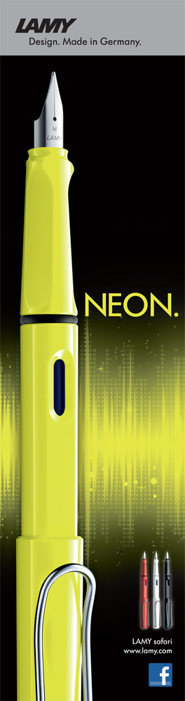 The Gold Standard: Introducing the Lamy Safari 2013 Neon Yellow