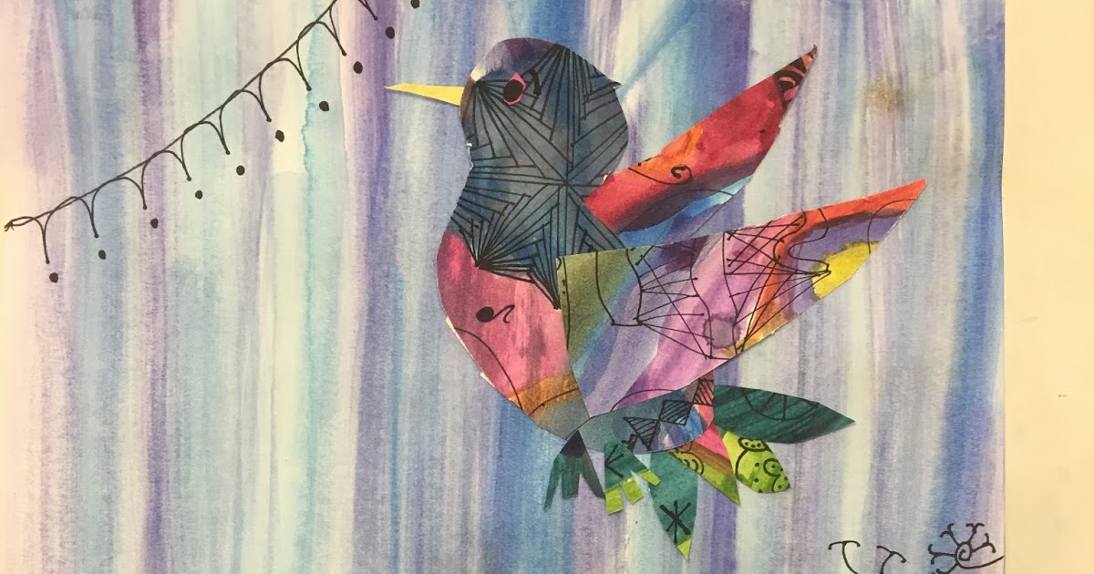 Art Room Blog: 4th Grade Collaborative Bird Project...