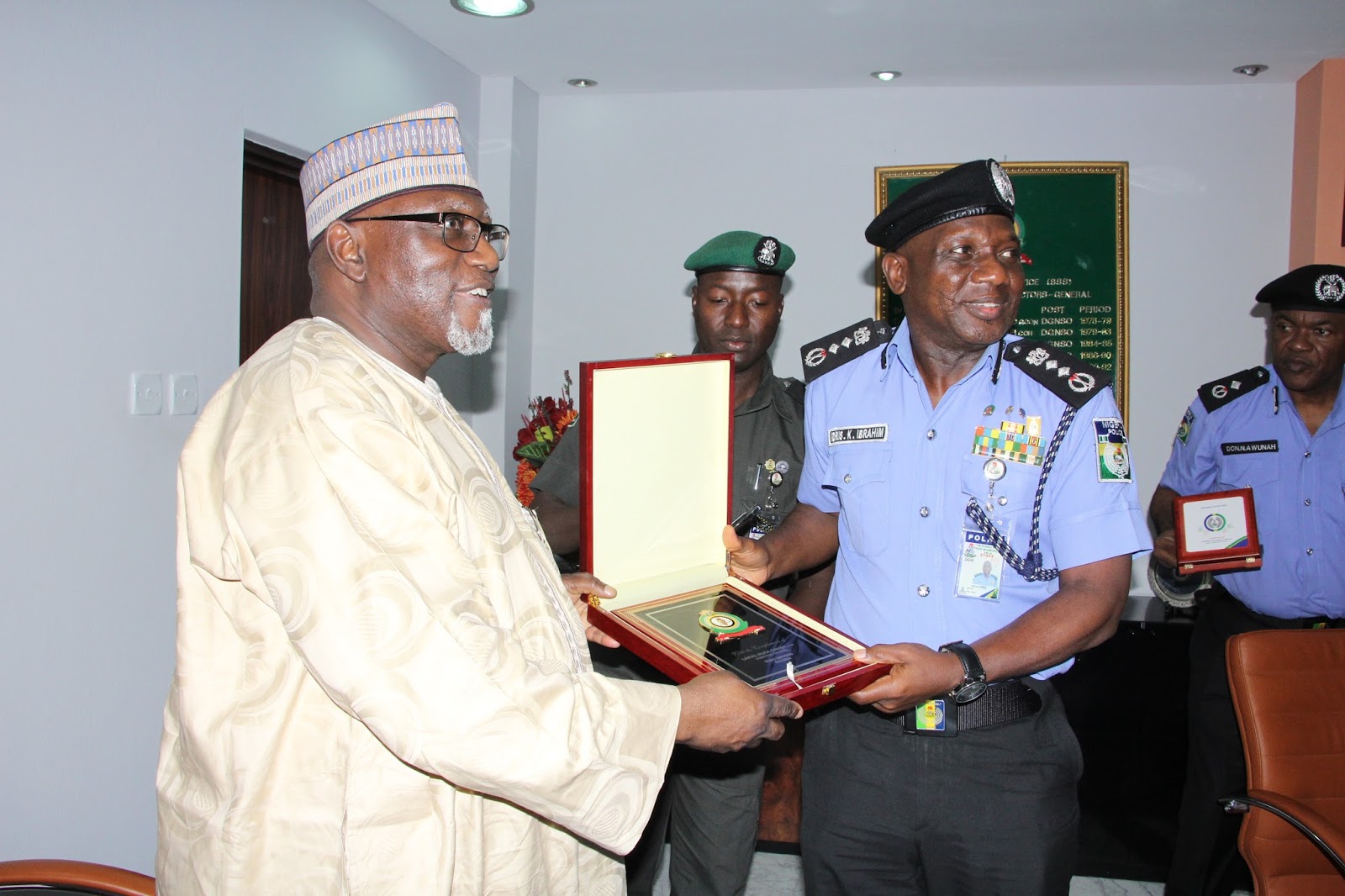Ag POLICE IG VISITS DG DSS,SEEKS AREAS OF COLLABORATIONS