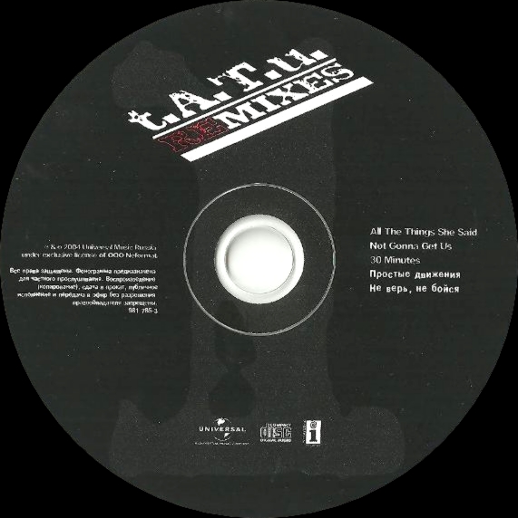 Filmovízia: t.A.T.u. [Discografia]