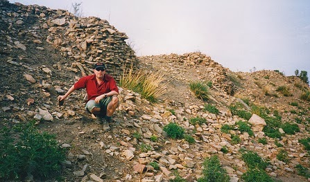 Smashed Marble columns, glass and pottery. Exploring the ruins of ...