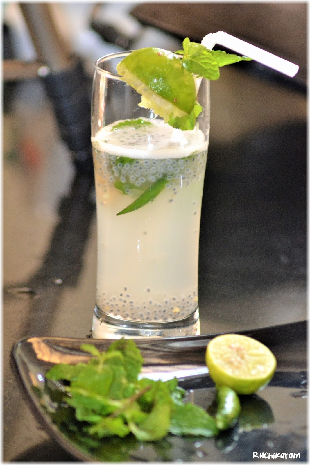 Ruchikaram: Kulukki Sarbath / Mint Shaken Lemonade / Kerala Special ...