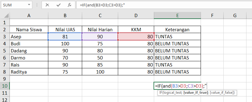 Function Logika Ms. Excel ~ asepolin