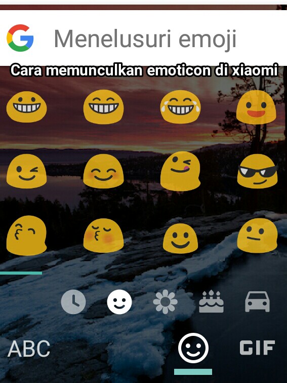Cara memunculkan emoticon di keyboard bawaan xiaomi