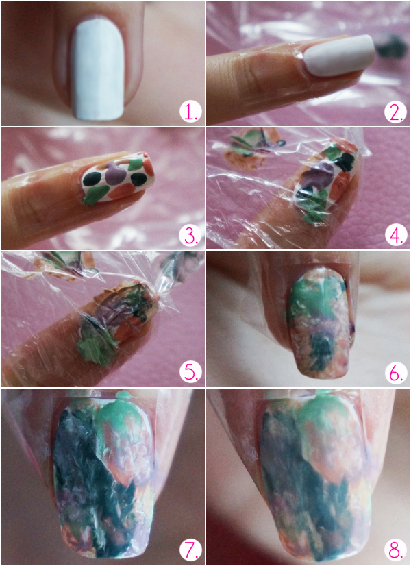 DIY Nail Art | Saran Wrap / Marble Nails - Beautyill
