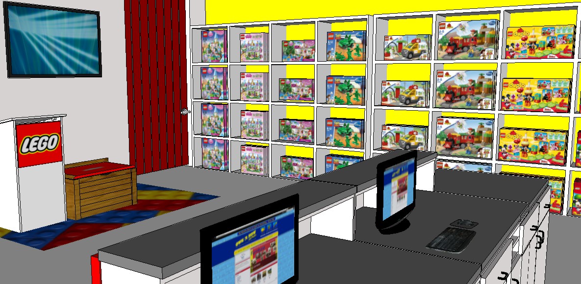 Jael Puppo : Commercial interior design: Lego pop-up store