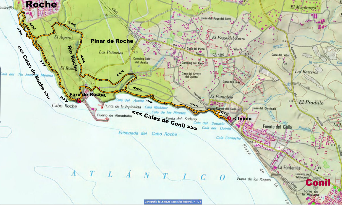 TROTONES BLOG: Acantilados y Calas de Conil