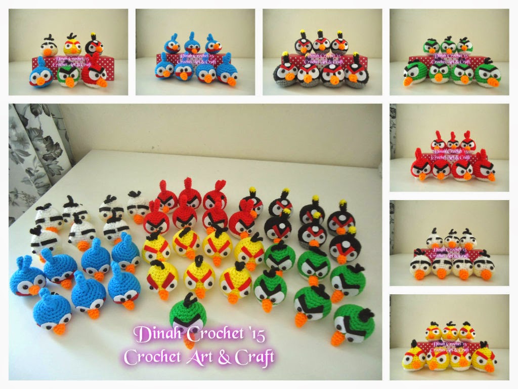 Dinah Crochet: Keychain Angry Bird