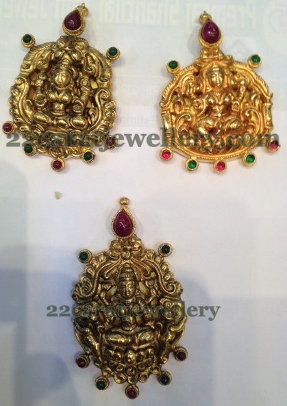 Dull Finish Locket Sets - Jewellery Designs