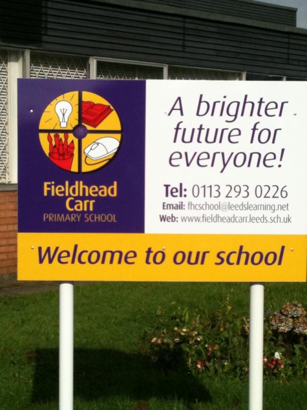 Year 4 blog: Our new school sign and logo