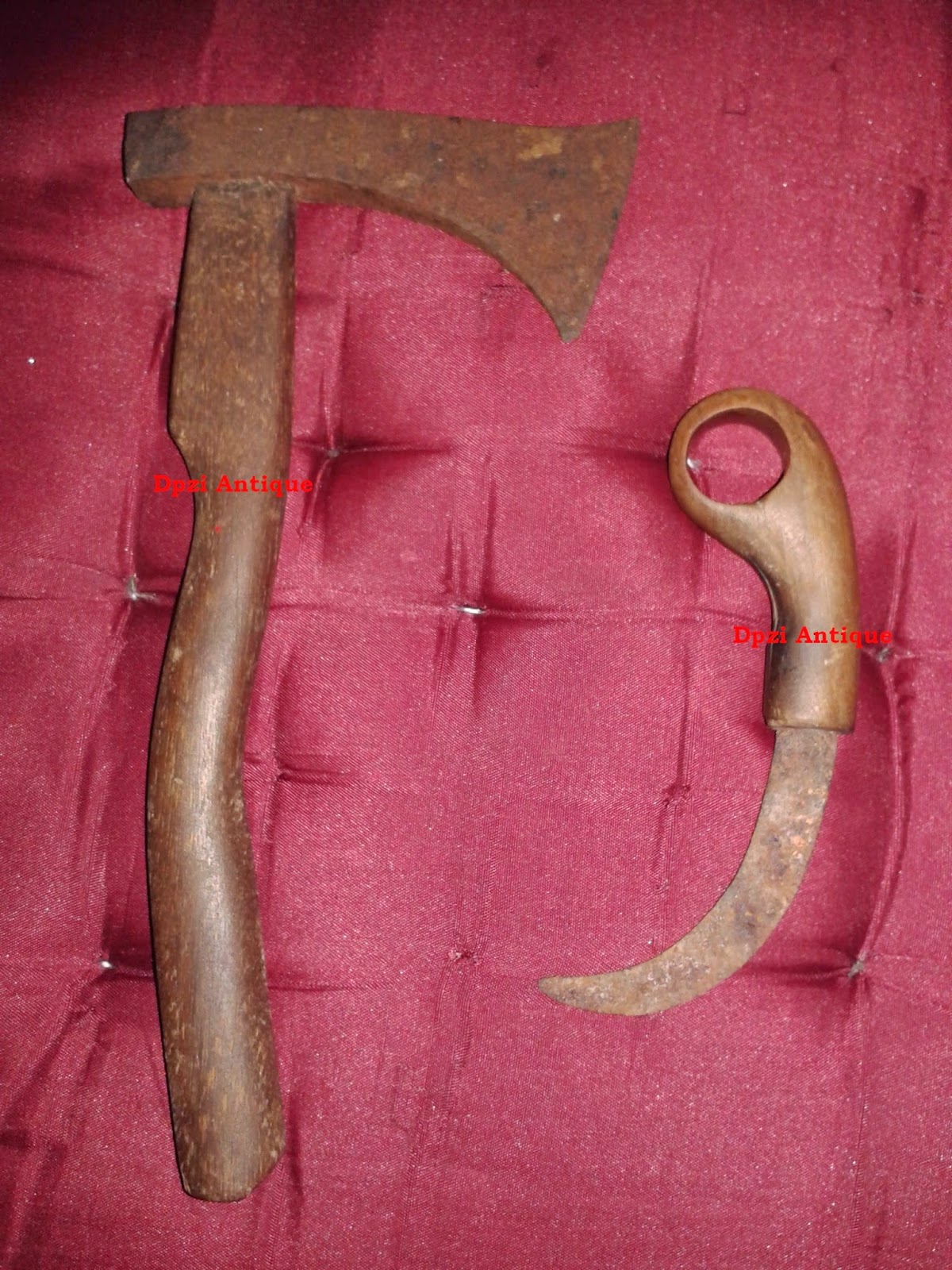 Badai Mencak Kelambit Biru: Senjata Lama , Kapak Siam Antik saiz besar ...