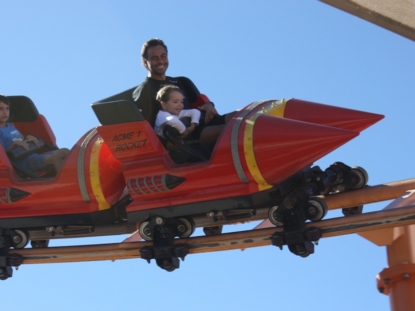 Max's World: movie world road runner roller coaster