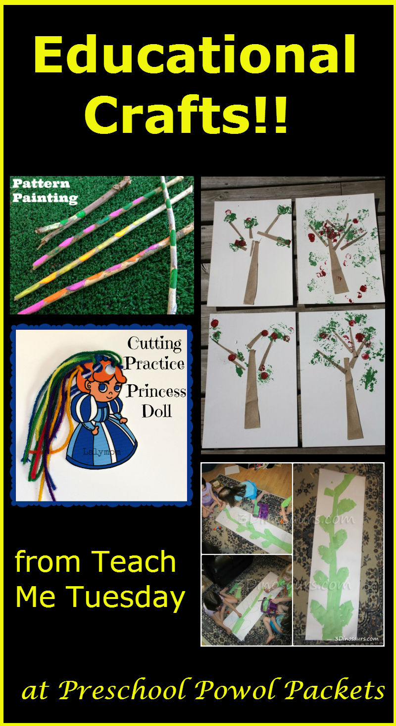 Educational Crafts from Teach Me Tuesday | Preschool Powol Packets