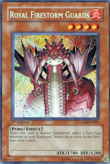 Yugioh Featured Cards: Royal Firestorm Guards (GLAS-EN087)