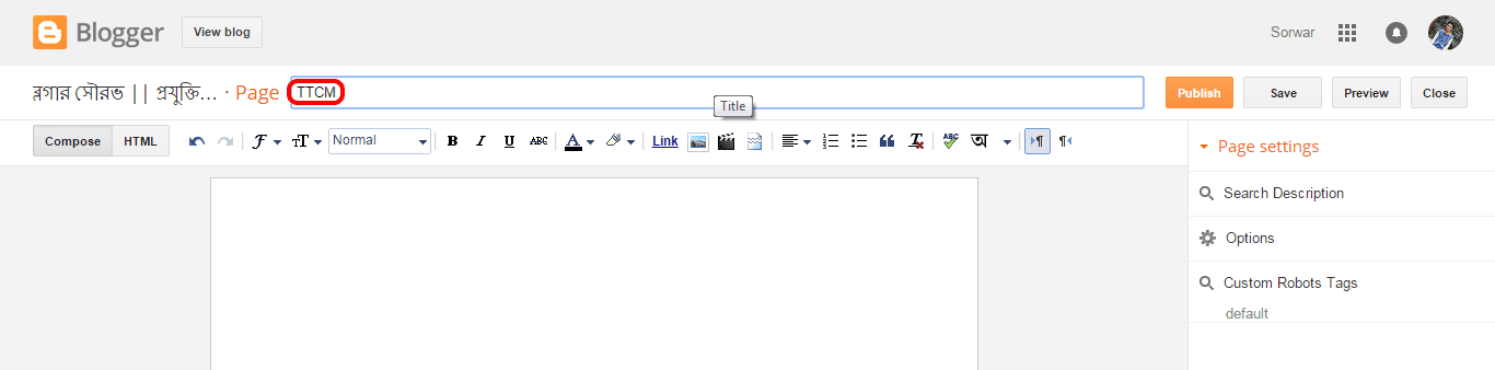 Create a page with Custom URL in Blogger ~ Blogger Sourab || Voice of ...