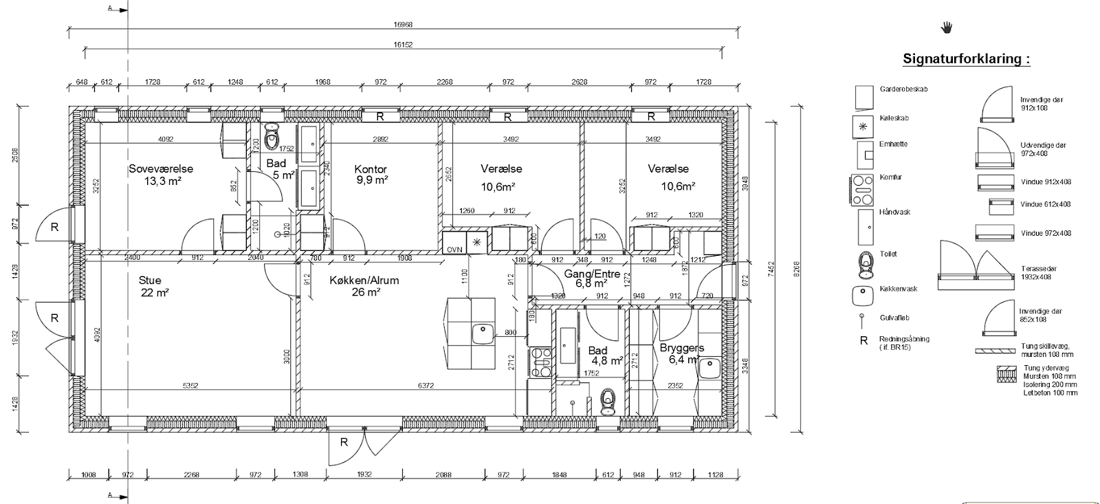 Teknisk designer : Plantegning