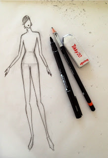 Handcrafts, stories & friends: Milestone - first free hand croquis