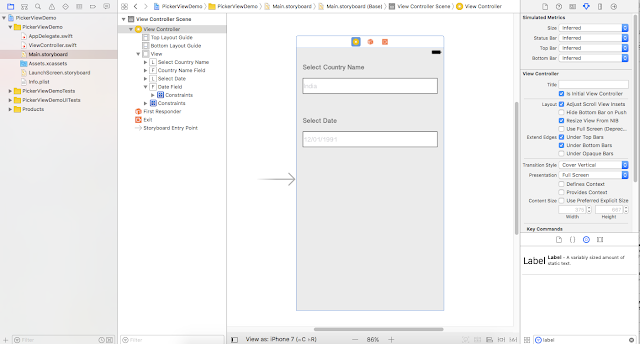 Parth Pandya: iOS: Picker View and Date Picker View integration with TextField in Swift 3.0
