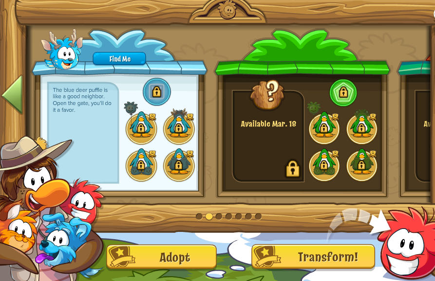 Jazzy on Club Penguin: Puffle Party: Blue Puffle Day