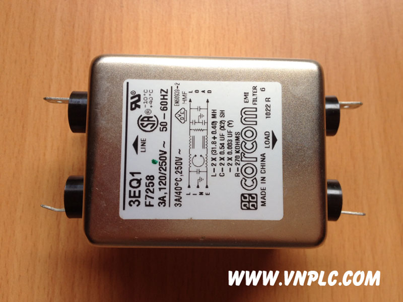 Lọc nhiễu CORCOM - 3EQ1-F7258 - VNPLC.COM - Mua bán PLC, HMI, Biến tần ...