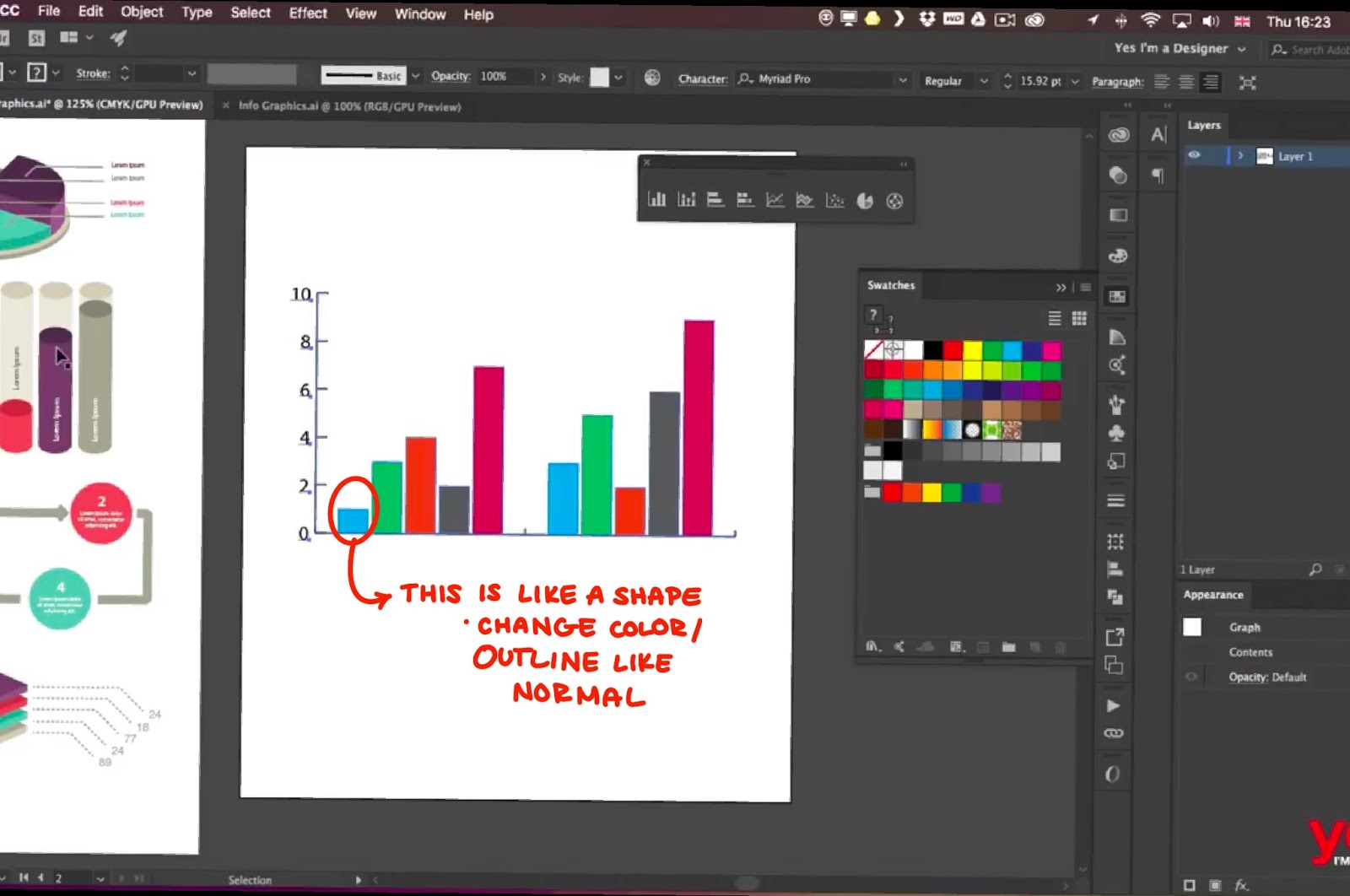 IS Artists: How to Make Graphs in Adobe Illustrator Part 1: Column Graphs