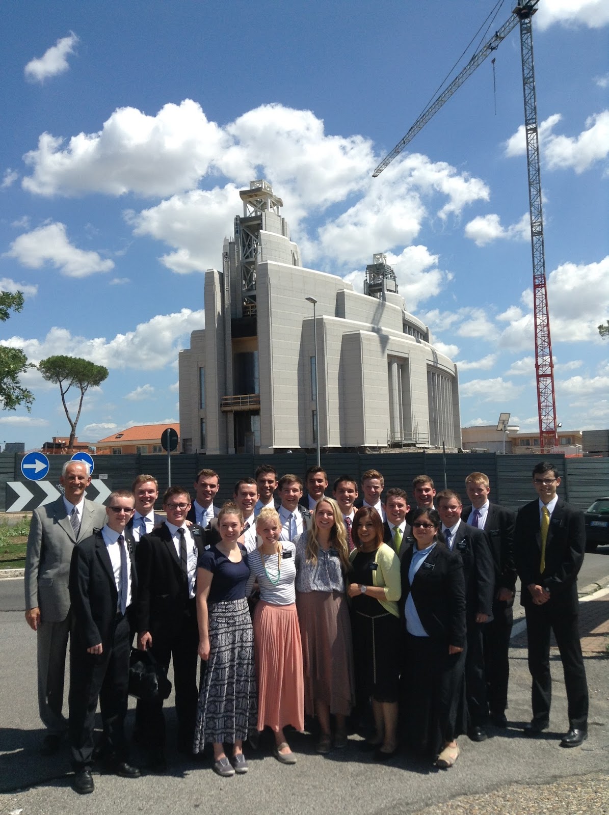 Mission Blog: New Missionaries at Rome Temple Site - August 2015