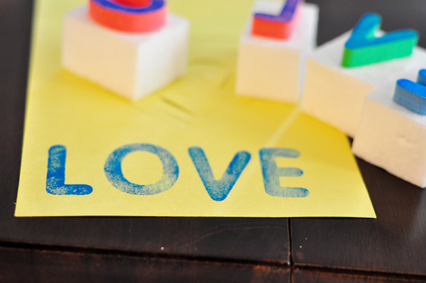 The Cheese Thief: DIY Extra Large Letter Stamps