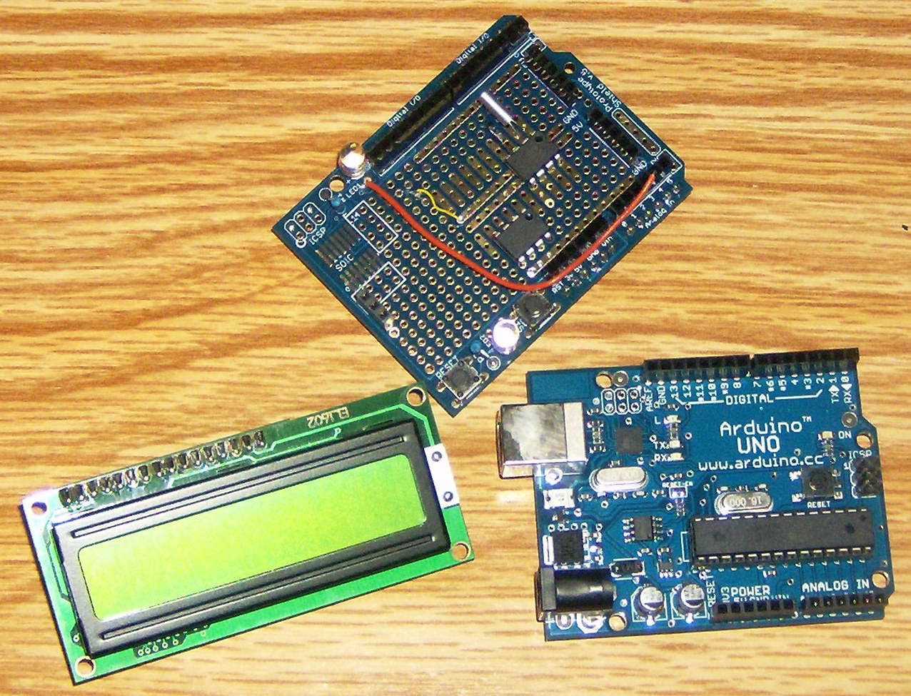 Rants From The Embedded Hardware Guy Arduino Uno Clock And Temperature Monitor With Lcd